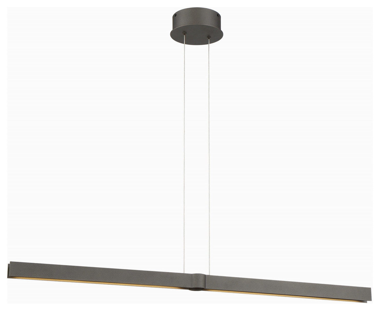 Structure LED Island Pendant, Smoked Iron - Modern - Kitchen Island ...