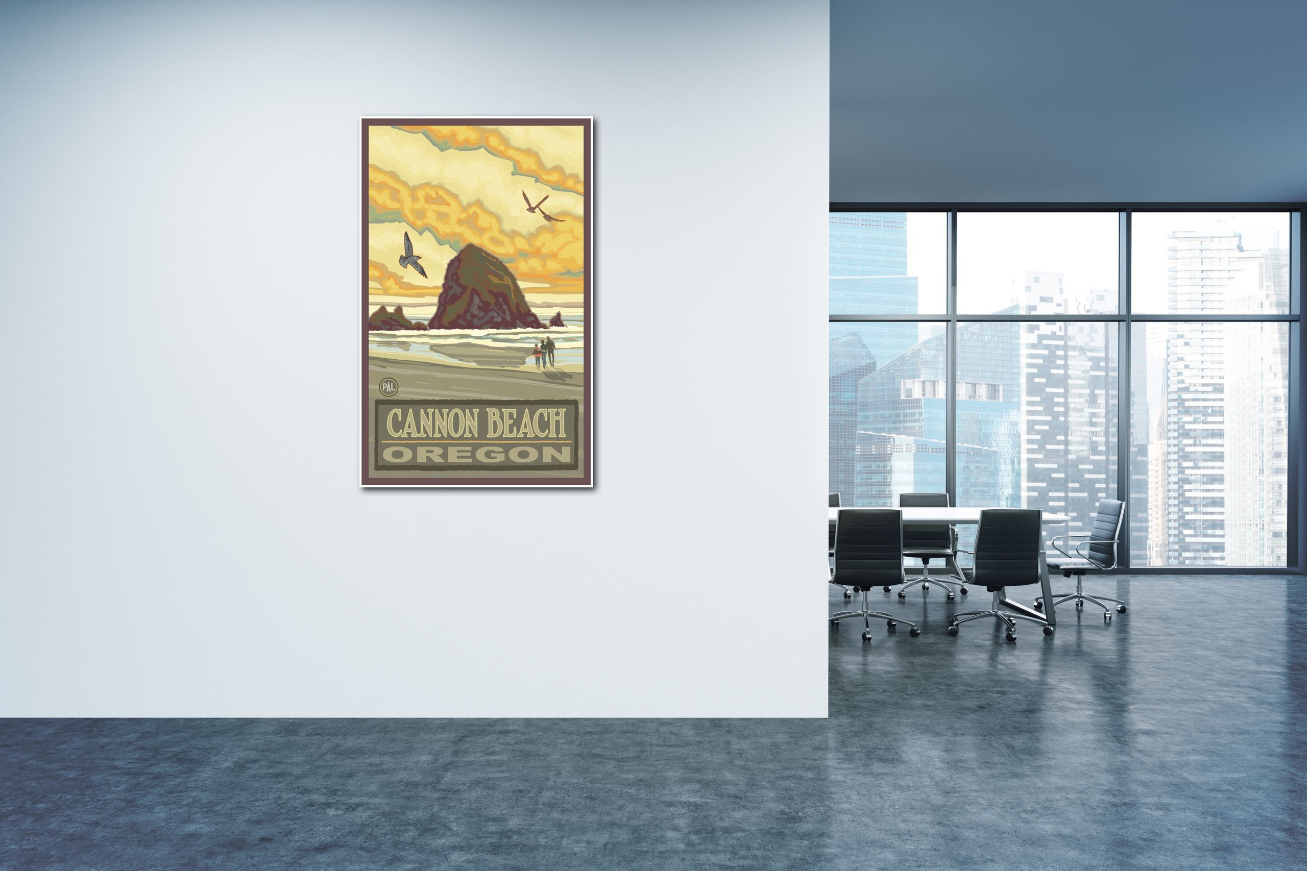 by Artist Paul A. Lanquist Cannon Beach Oregon Haystack Art Print, 30 ...