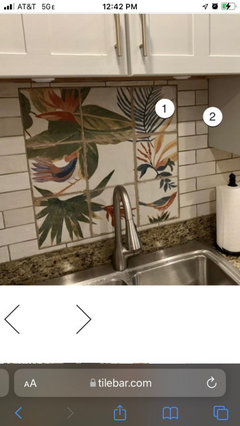 Botanical Tile Backsplash Help