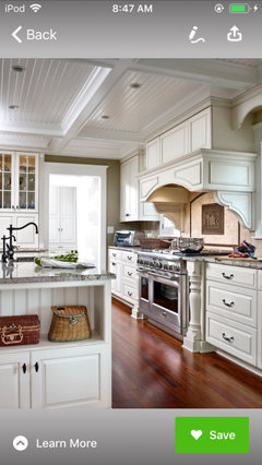 12 foot ceiling in the kitchen