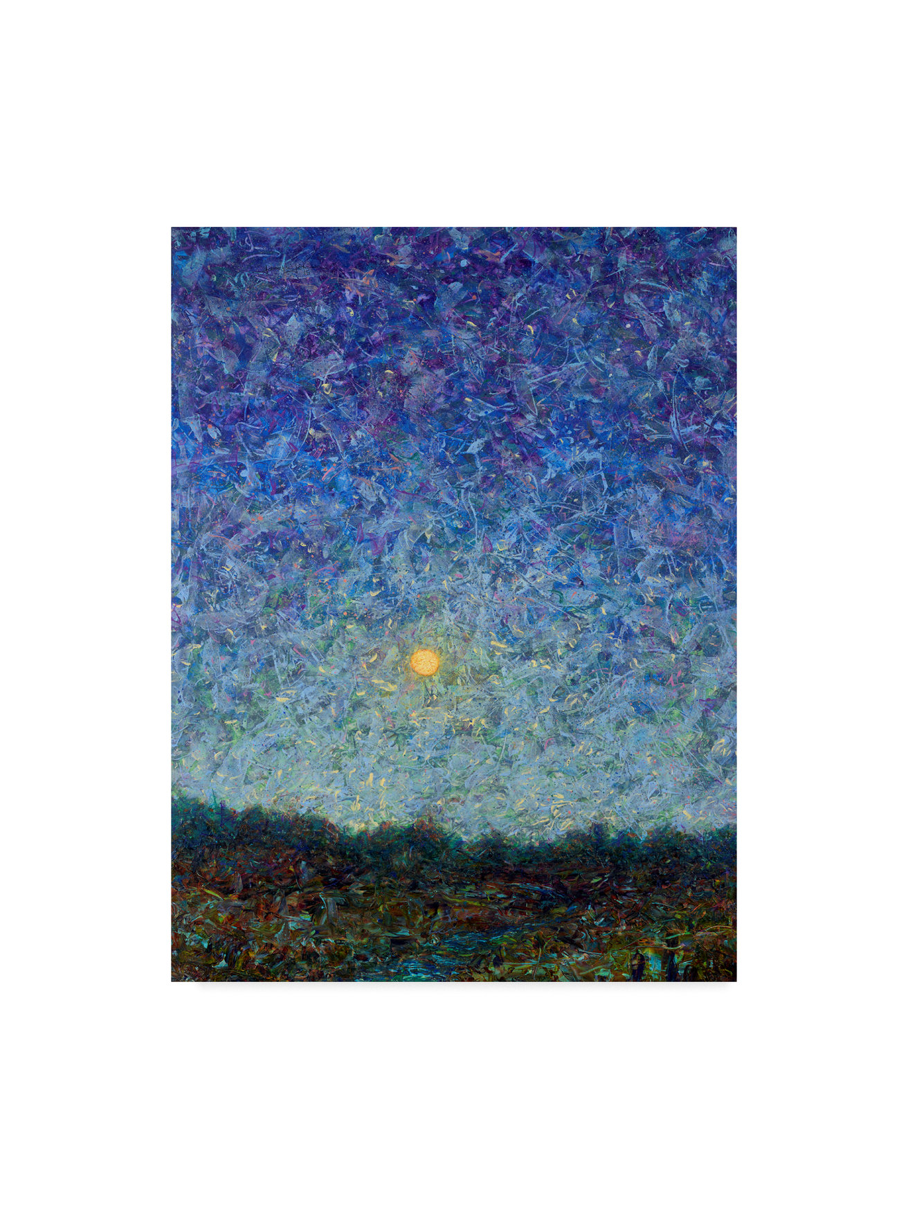 James W. Johnson 'Cornbread Moon 1' Canvas Art, 32"x24" - Contemporary ...