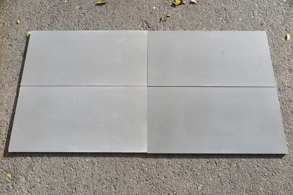Basalt Gray Basalt Tiles, Honed Finish, 12"x24", Set of 40 ...