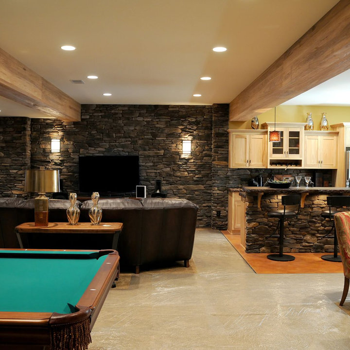 75 Ceramic Tile Basement Ideas You'll Love - January, 2026 | Houzz
