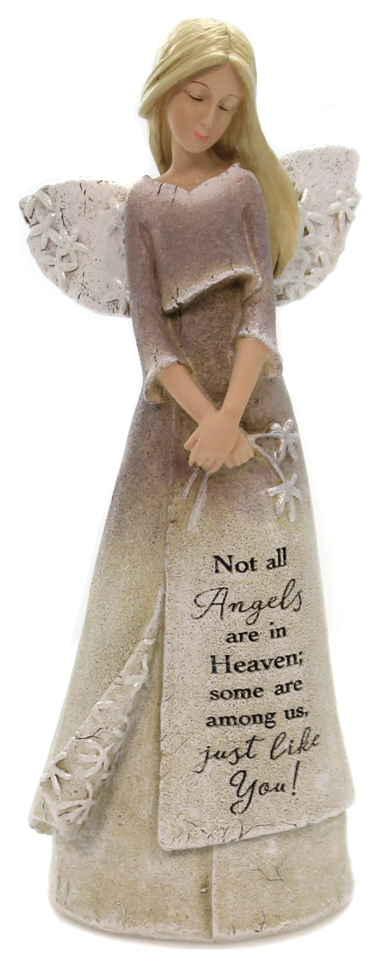 Home Decor Angels In Heaven Flowers Wings Figurine Collectible ...