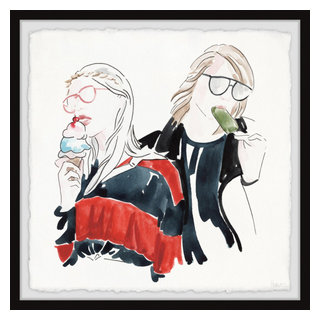 "Cool Refreshments" Framed Painting Print, 12x12 - Contemporary ...