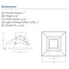 6" Square LED Retrofit Recessed Trim Downlights - Contemporary ...