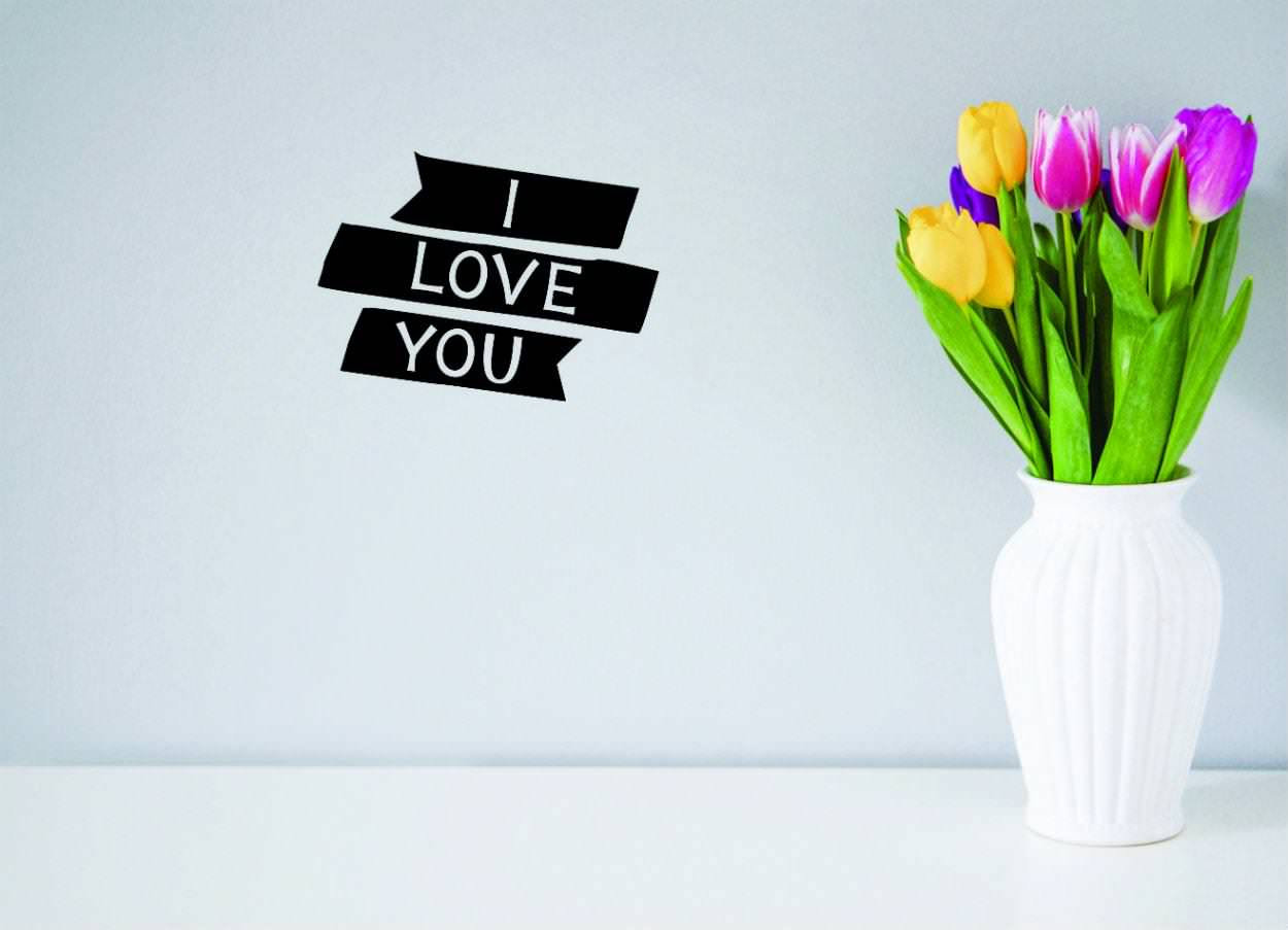 I Love You Decal, 20x20", 20X20 - Contemporary - Wall Decals - by ...