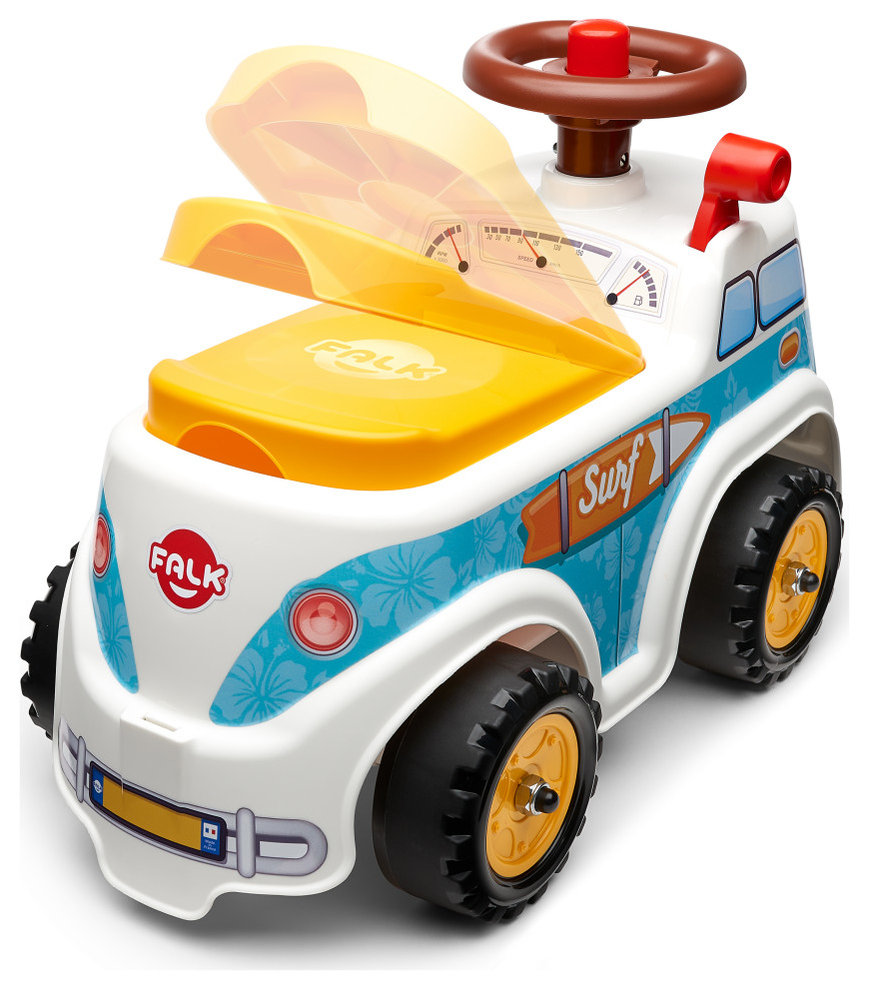 Minivan Vehicle With Opening Seat And Steering Wheel, Ride-On & Push ...