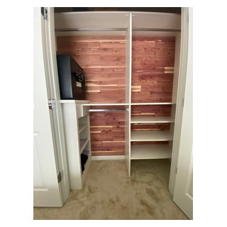 Boston Area cedar backing walk-in closet - Contemporary - Closet ...