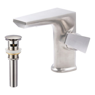 Miller Single Lever Contemporary Lavatory Bathroom Faucet with Overflow ...