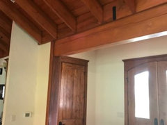 How to finish Douglas Fir ceiling