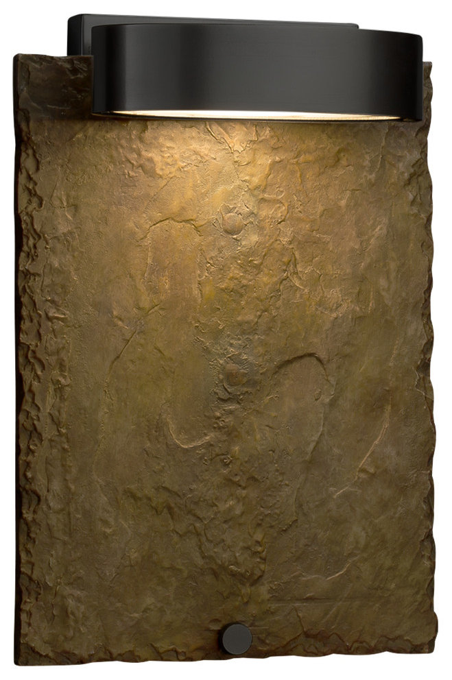 Slate Litho Outdoor Wall Sconce, Natural - Transitional - Outdoor Wall ...