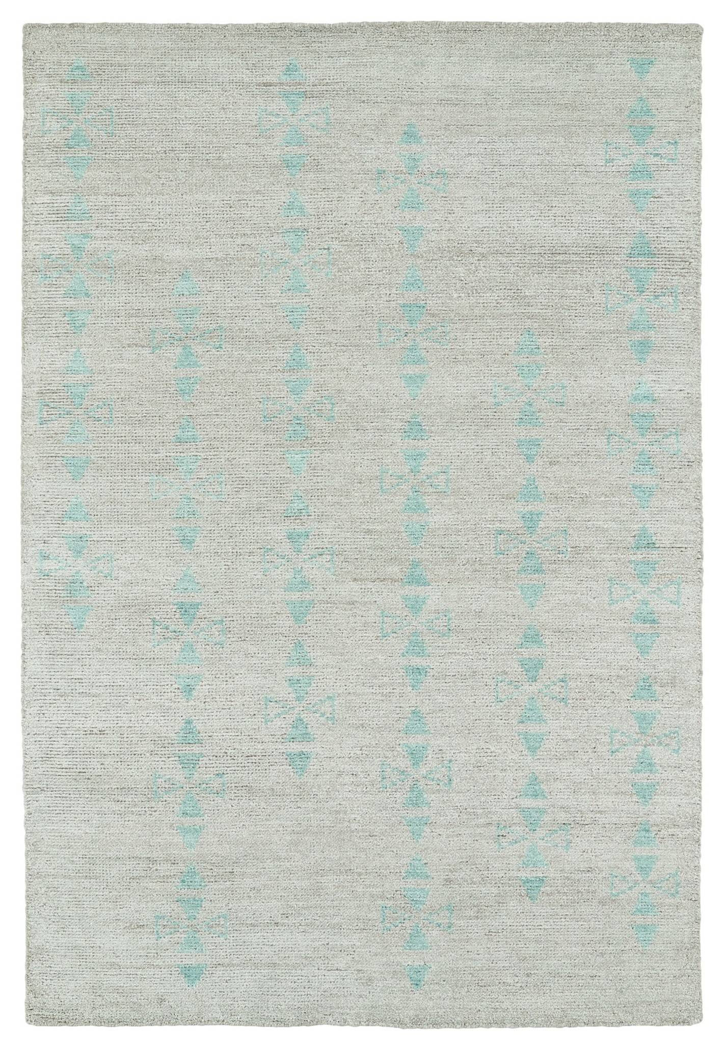 Kaleen Solitaire Collection Rug, Silver, 5'x7'9" - Contemporary - Area ...