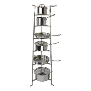 Handcrafted 6-Tier Gourmet Cookware Stand Stainless Steel - Craftsman ...