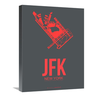 "JFK New York Poster 2" Fine Art Print, 18" x 24" - Modern - Prints And ...