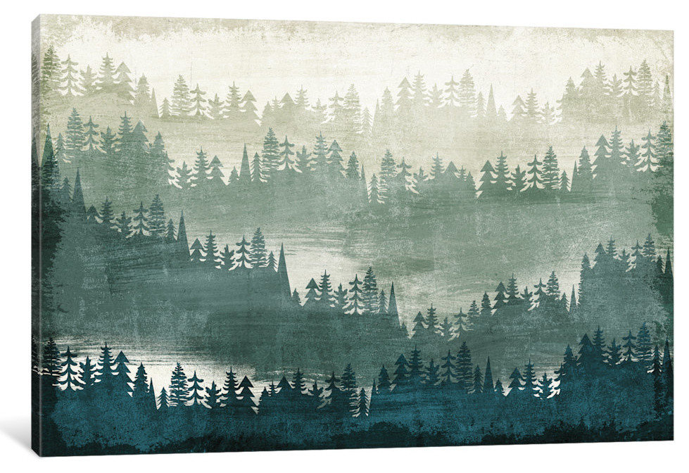 Mountainscape I by Michael Mullan Art Print, 12" x 18" x 1.5" - Rustic - Prints And Posters - by ...