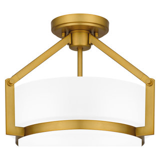 Quoizel-QSF5598AB-Two Light Semi Flush Mount, Quoizel Semi-Flush Mount ...