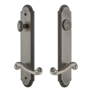 Arc Tall Plate Complete Entry Set, Newport Lever, Right-Handed Lever, 2 ...