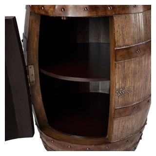 Lovell Praline Barrel Table, 6044245 - Rustic - Side Tables And End ...