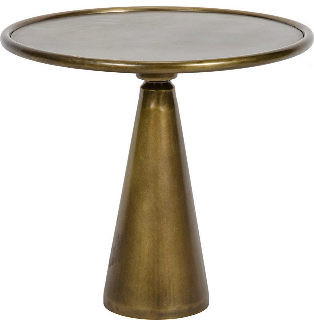 Antique Brass Hiro Side Table, Short, Short - Contemporary - Side ...