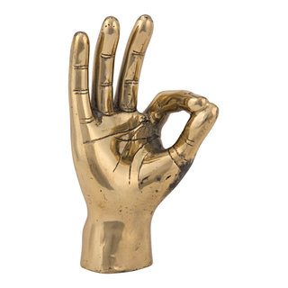 Ok Sign, Brass - Contemporary - Decorative Objects And Figurines - by ...