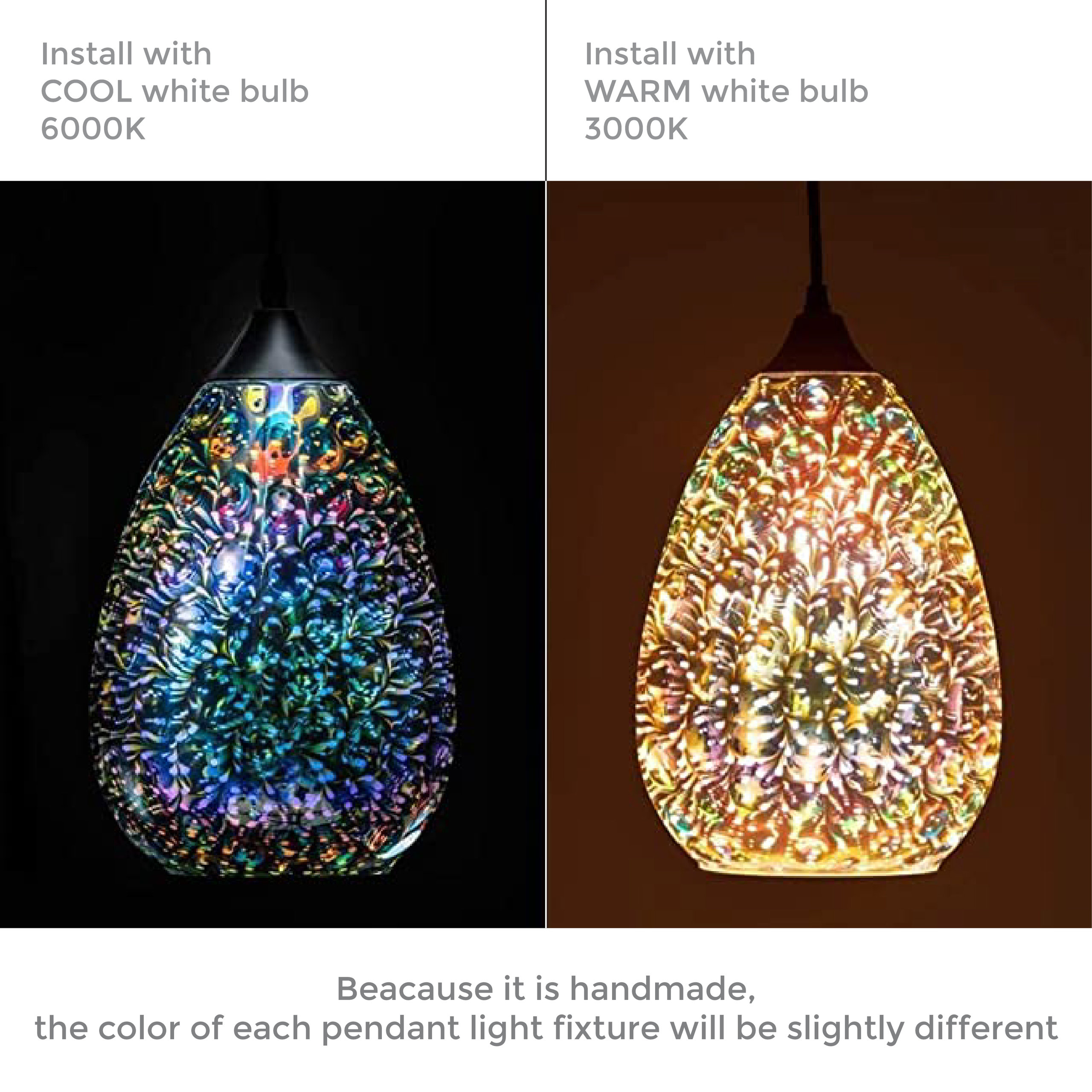 3-Light hanging kitchen Modern glass pendant light over sink lighting ...