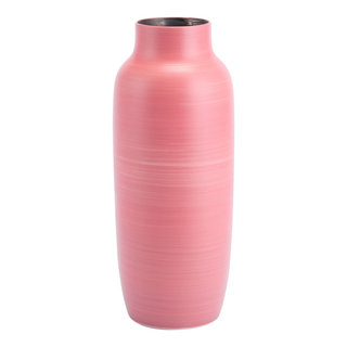 Modern Contemporary Decorative Vase Bottle Jar Decor, Coral, Ceramic ...