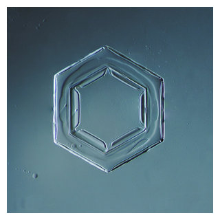 Hexagonal Plate Snowflake 003.2.9.2014.1 Print, 8" x 10" - Contemporary ...