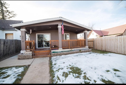 House is sideways on lot- Entryway