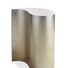 End Quote Gold Leaf Accent Table - Contemporary - Side Tables And End ...
