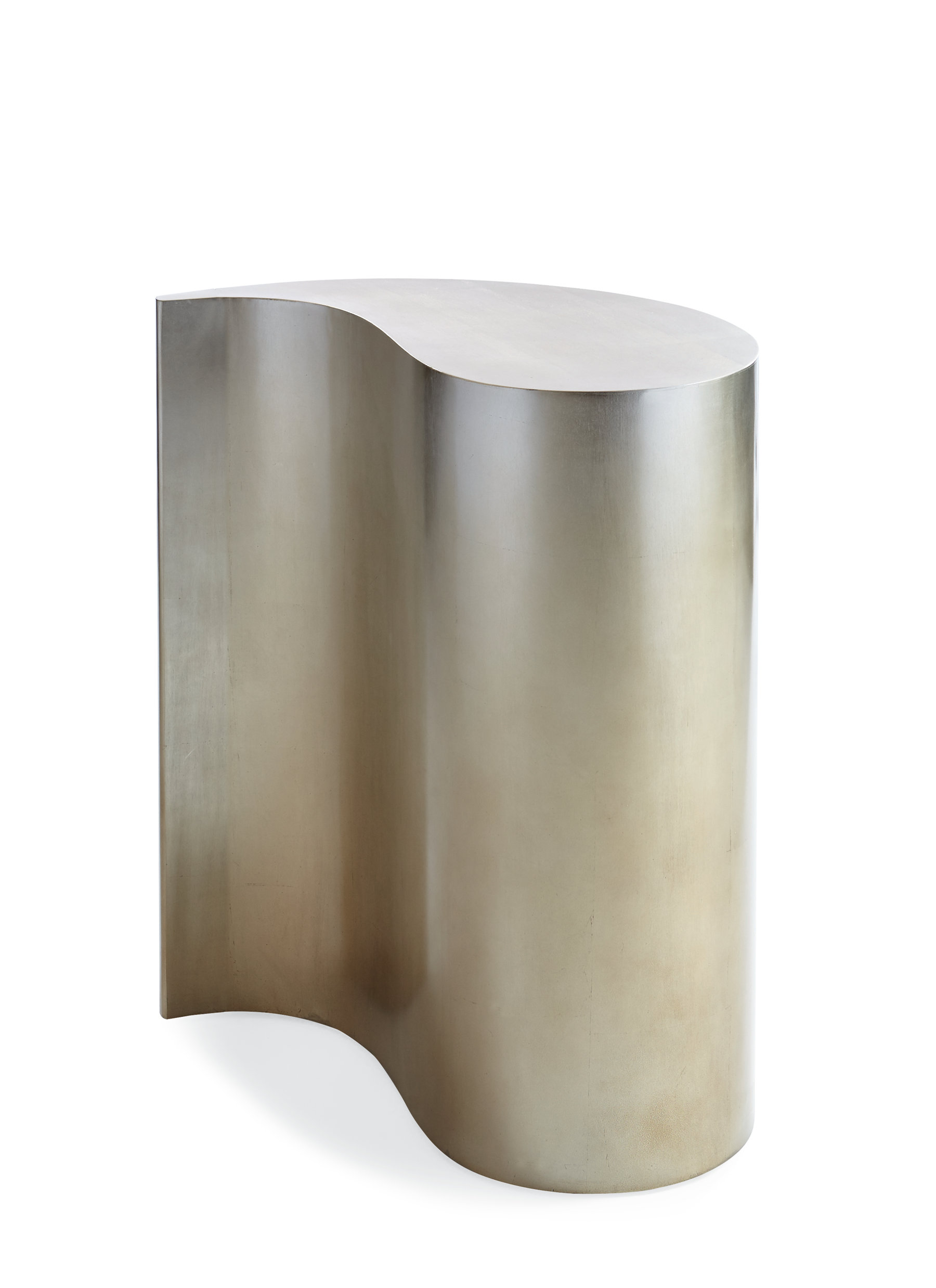 End Quote Gold Leaf Accent Table - Contemporary - Side Tables And End ...