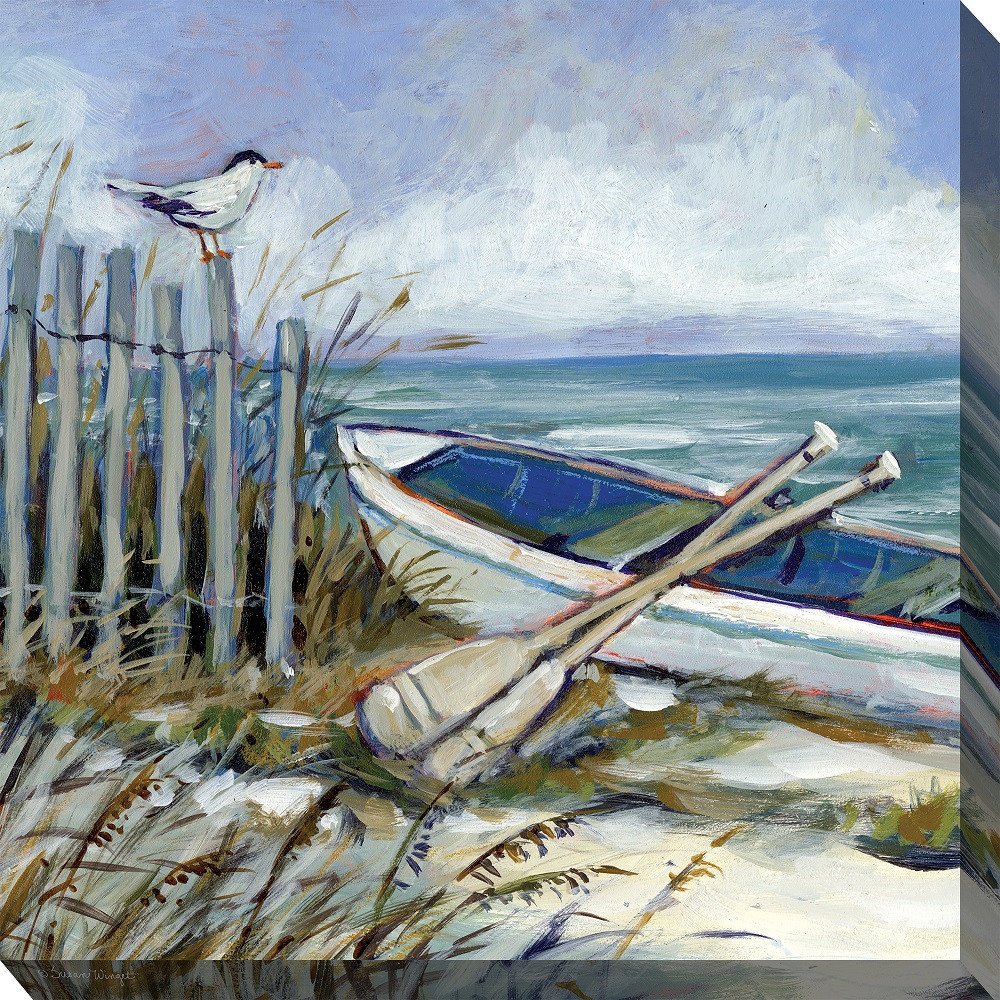 Shore Break Canvas Art Print, 24"x24" - Beach Style - Outdoor Wall Art ...