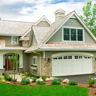 75 Beautiful Craftsman Split-Level Exterior Home Pictures & Ideas | Houzz