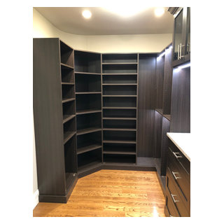 Boston Area Custom Closet with Angles - Wardrobe - Boston - by Designer ...