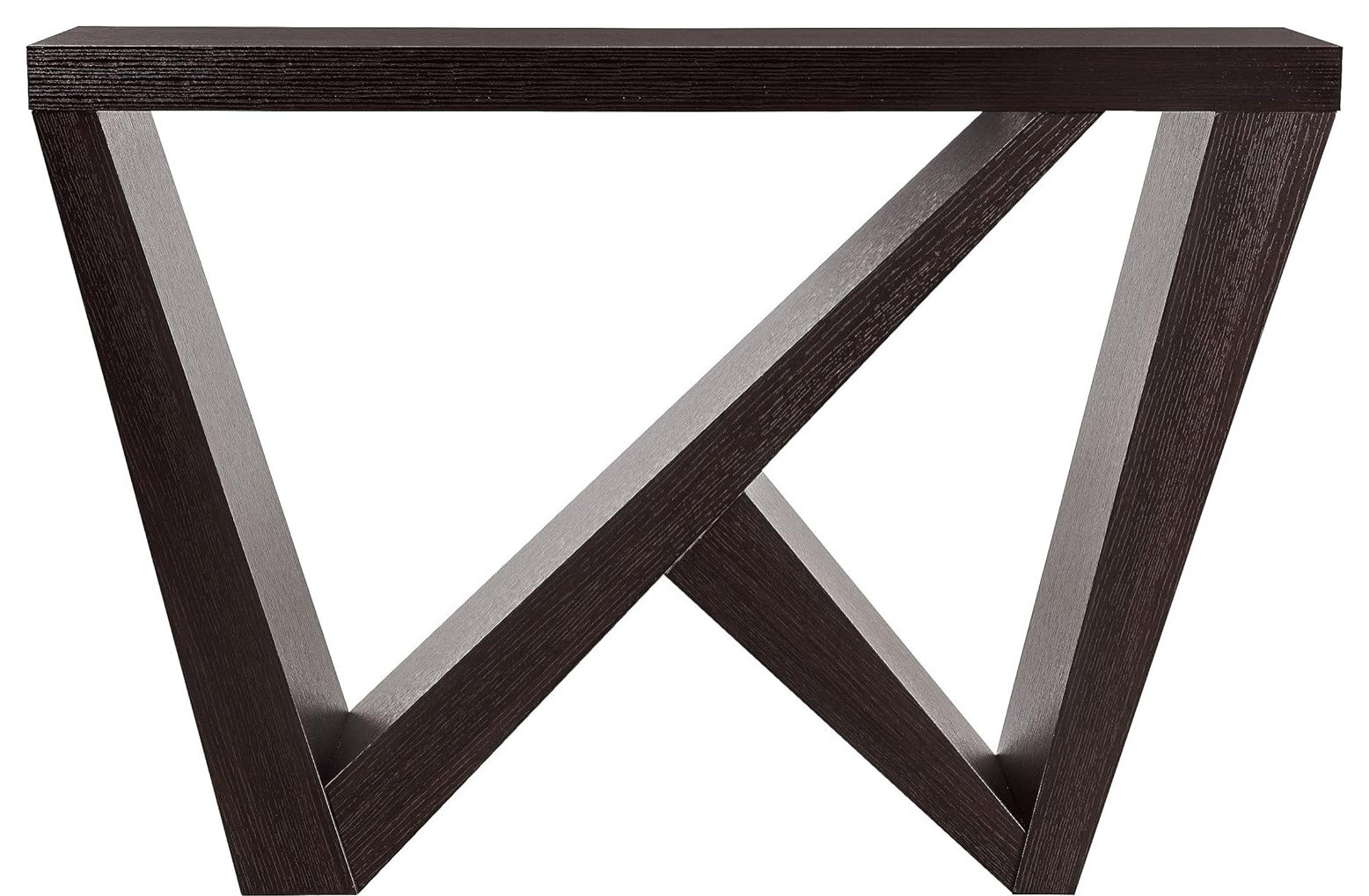 Modern Console Table, Unique W-Shaped Legs With Rectangular Top ...