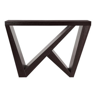 Modern Console Table, Unique W-Shaped Legs With Rectangular Top ...