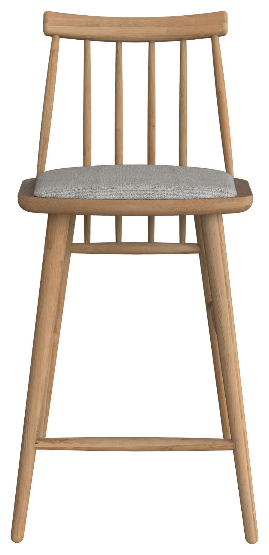Highbridge Oak Counter Stool - Performance Fabric - Midcentury - Bar ...