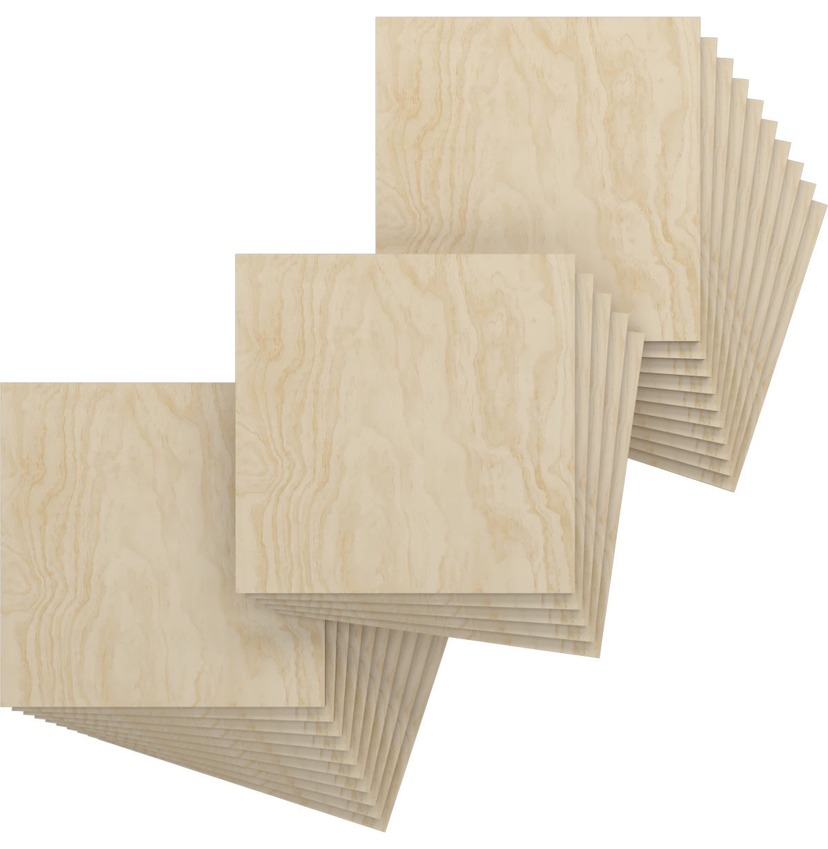 7 3/4"W x 7 3/4"H x 1/4"T Wood Hobby Board, Alder, 15.75"Wx15.75"Hx.375 ...