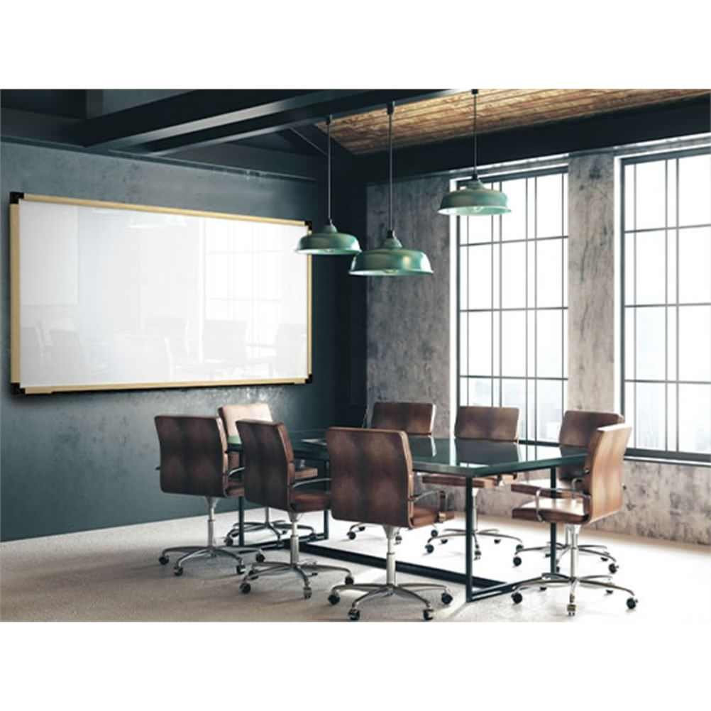 Ghent Prest Wall Whiteboard Magnetic Carmel Oak Frame 3 x 6ft ...