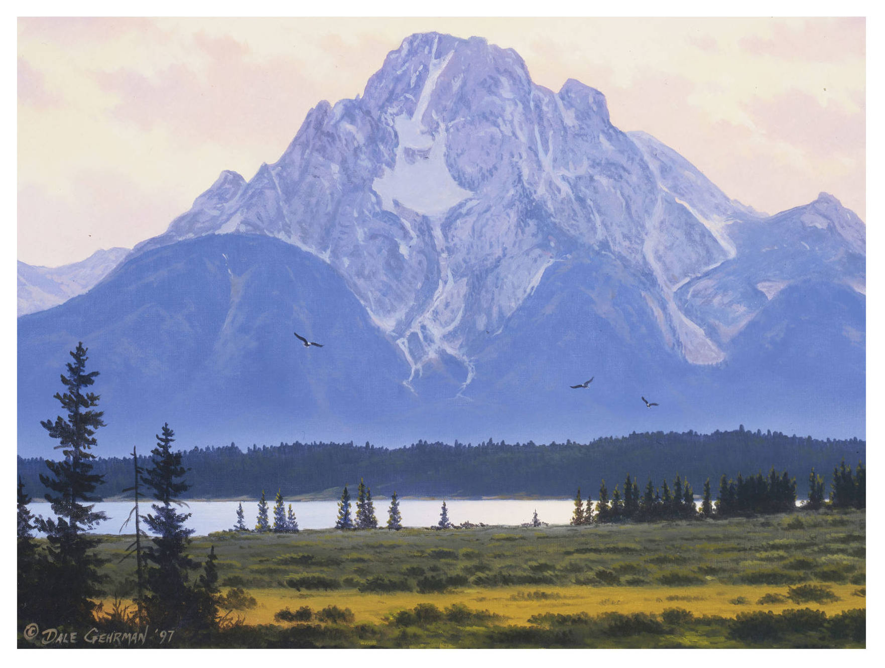 Rose Gehrman Mntn Summer Art Print, 9"x12" - Contemporary - Fine Art ...