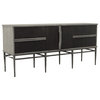 Hewitt 34.75" 2-Door Server With Drawers, Gray - Eclectic - Buffets And ...
