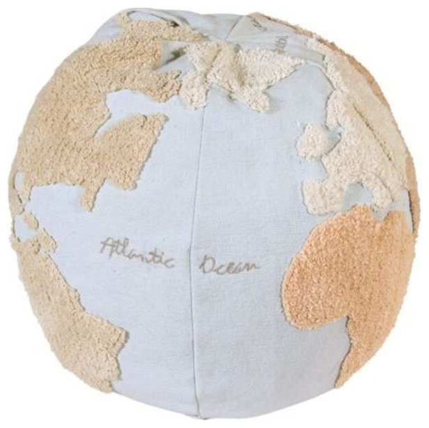 Lorena Canals Pouf World Map - Contemporary - Floor Pillows And Poufs ...
