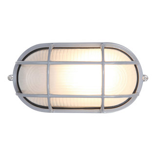 Nauticus Wet Location LED Bulkhead in Satin Finish - Beach Style ...