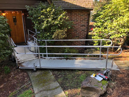 Help design level entry for wheelchair access at front door