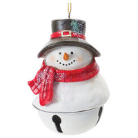 Snowman Sleigh Bell Ornament, 12-Piece Set - Christmas Ornaments - by ...