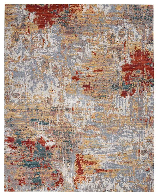 Nourison ARTWORKS Contemporary Rugs ATW03, 8'6"x11'6" - Contemporary ...