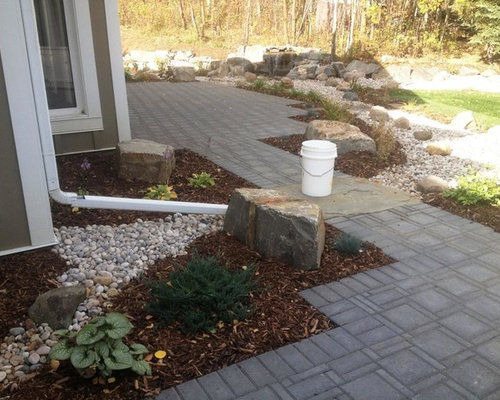 Rock Drainage Swale Home Design Ideas, Pictures, Remodel and Decor
