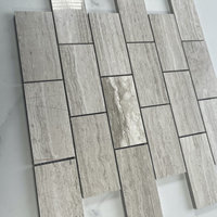 Athens Silver Cream 2x4 Subway Tile Marble Polished Haisa Wooden Beige ...