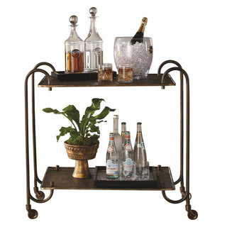 Blade Bar Cart - Industrial - Bar Carts - by HedgeApple | Houzz