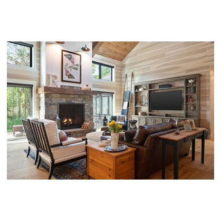 Door County Family Retreat Addition - Farmhouse - Family Room - Other ...